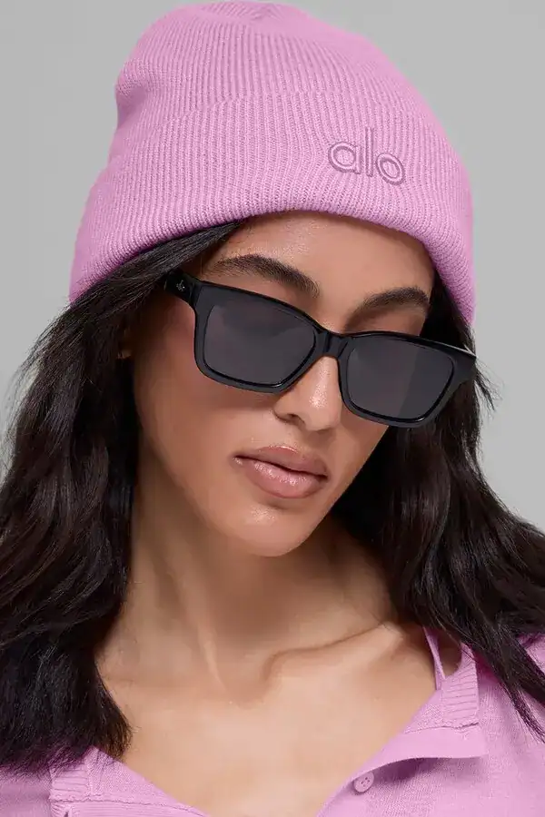 Alo Yoga Notable Beanie Hat In Candy Heart Pink - 31% Off